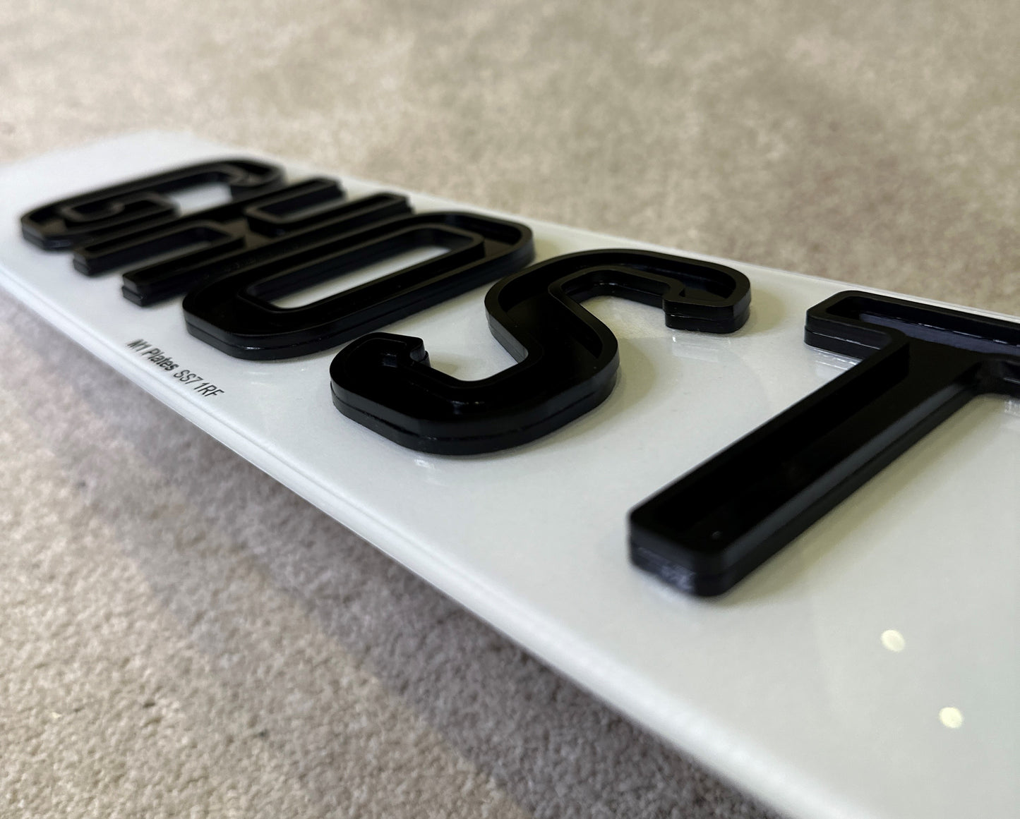 Premium Ghost Style Number Plates – M1 Plates
