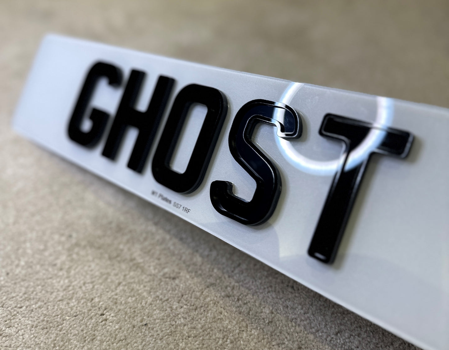 Premium Ghost Style Number Plates – M1 Plates